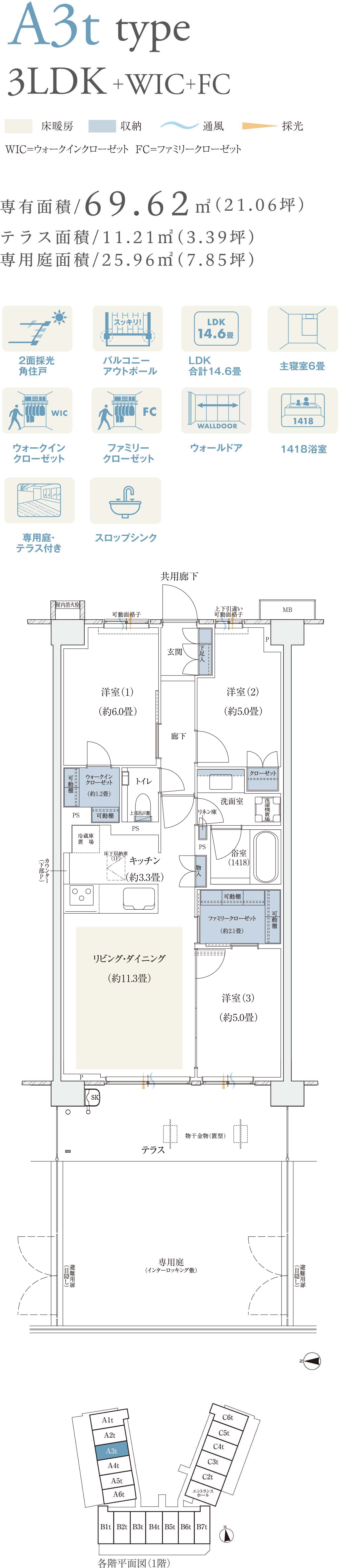 A3tタイプ｜プラン｜【公式】バウス一之江